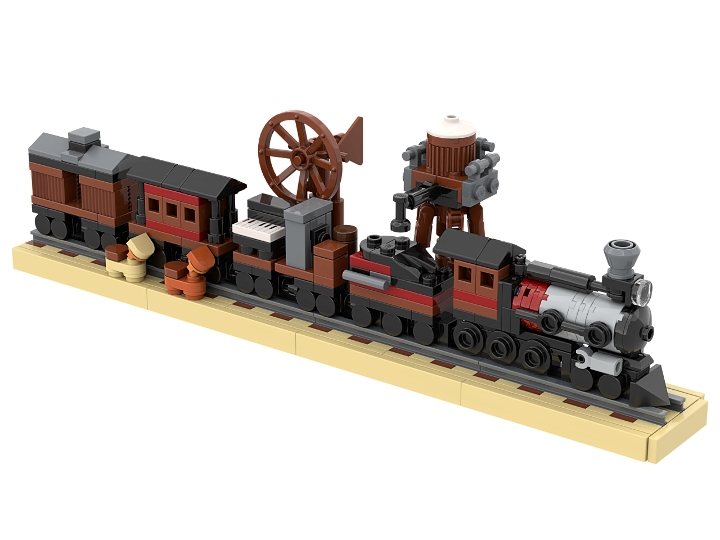 Wild West Train Mini-Build Entry from BrickLink Studio [BrickLink]