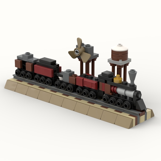 Mini Wild West Train from BrickLink Studio [BrickLink]