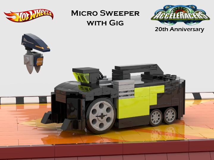 Micro Sweeper w/ Gig - Hot Wheels Acceleracers 20th Anniversary from ...