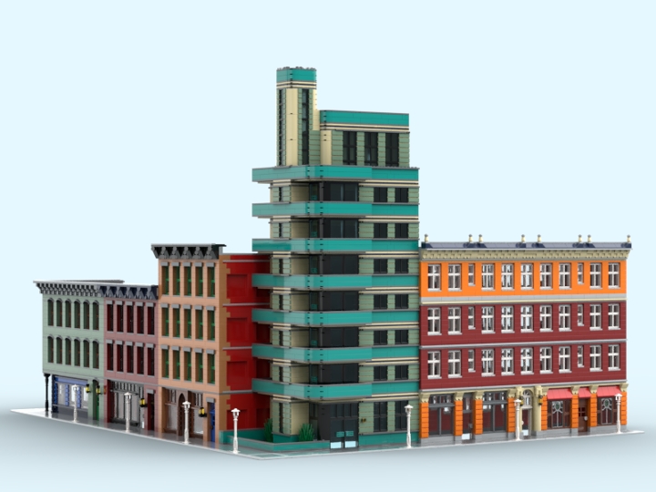 Street Corner Architecture from BrickLink Studio [BrickLink]