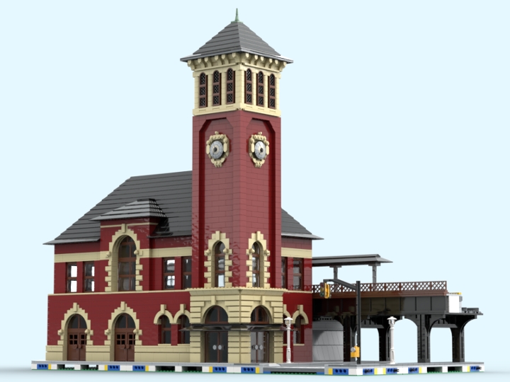 Block Street Station from BrickLink Studio [BrickLink]