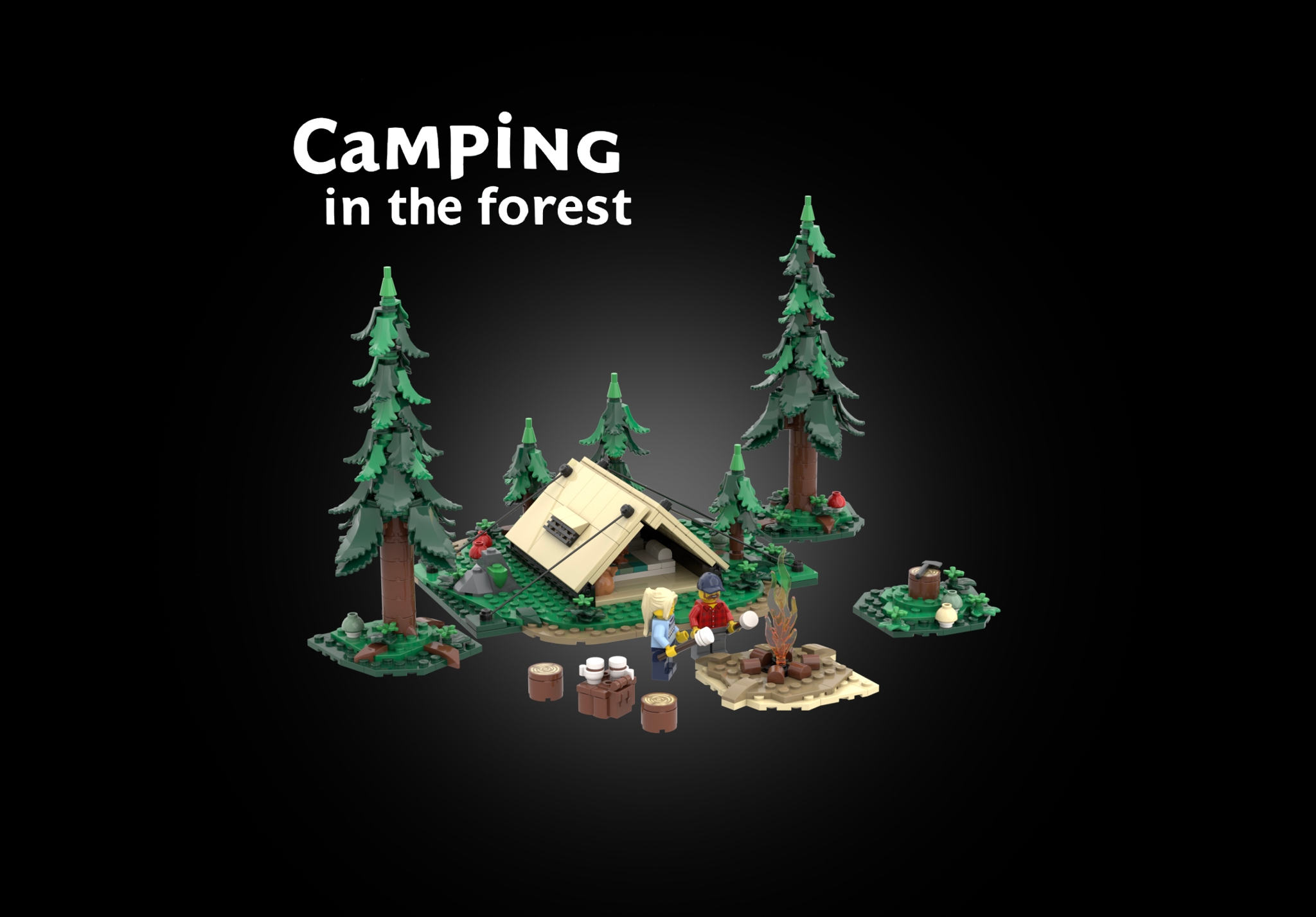 [Camping in the forest] [BrickLink]