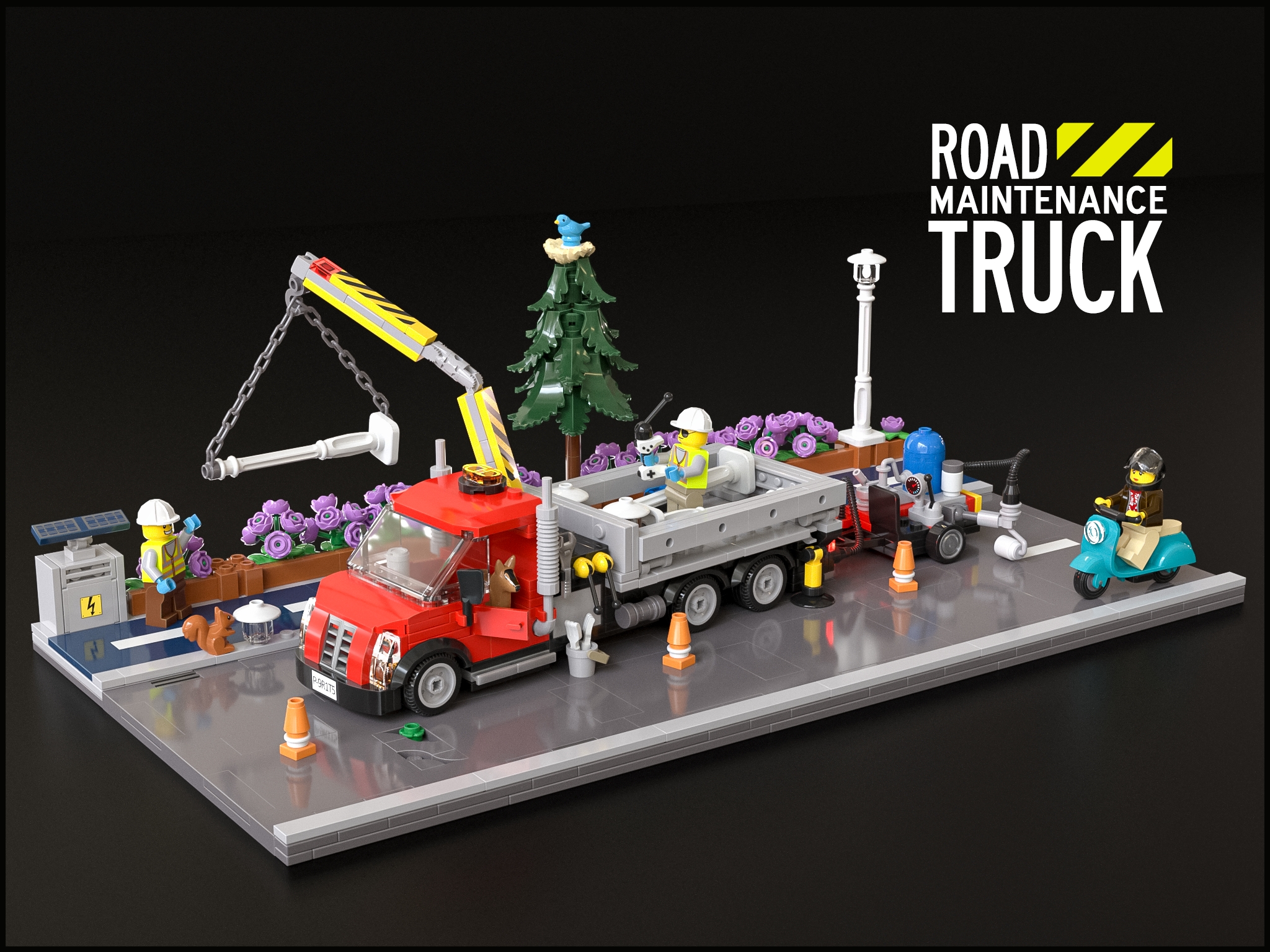 [Road Maintenance Truck] [BrickLink]