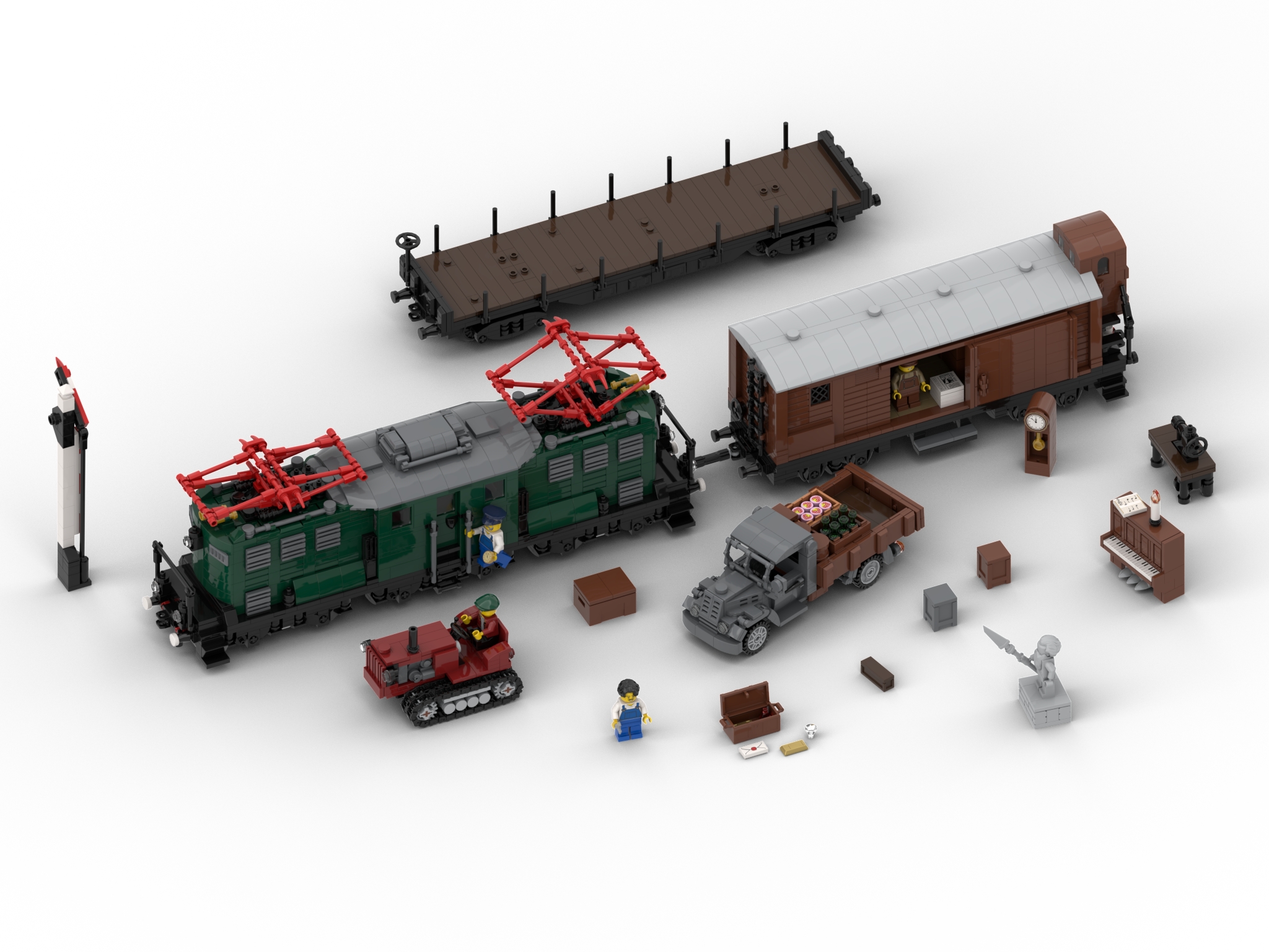 [Green Lightning, the freight car] [BrickLink]