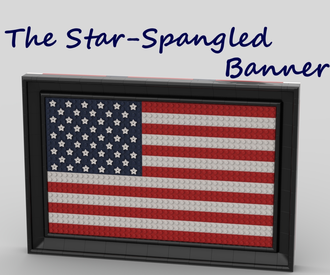 [The Star-Spangled Banner- An American Flag Wall Display.] [BrickLink]