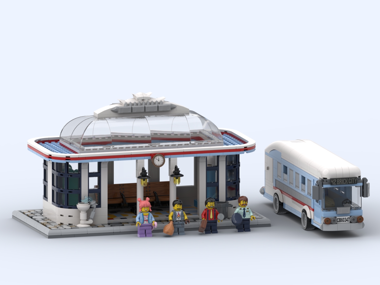 [Retro Bus Shelter] [BrickLink]