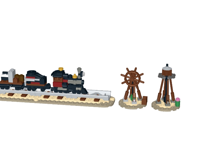 Mini Wild West Train from BrickLink Studio [BrickLink]