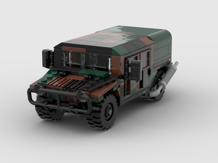 Humvee Canvas Camo 4door from BrickLink Studio [BrickLink]