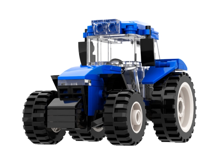 Blue tractor from BrickLink Studio [BrickLink]