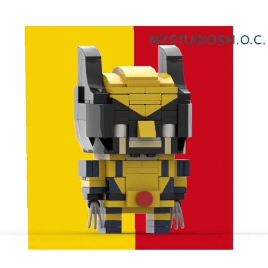 Wolverine Brickheadz (Deadpool and Wolverine) from BrickLink Studio ...
