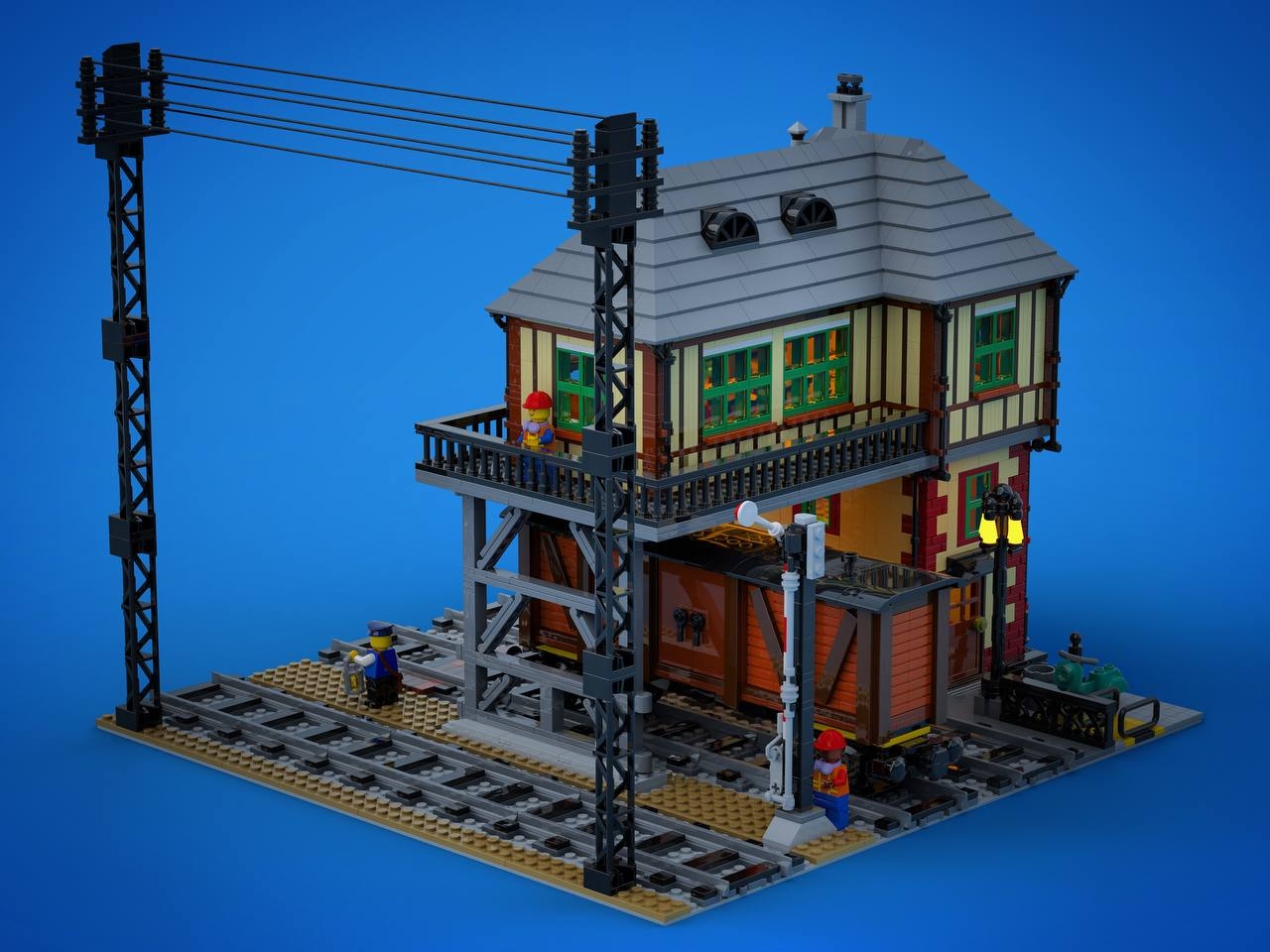 [Overhead Railway Signal Box] [BrickLink]