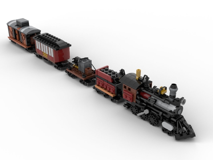 Wild West Train from BrickLink Studio [BrickLink]