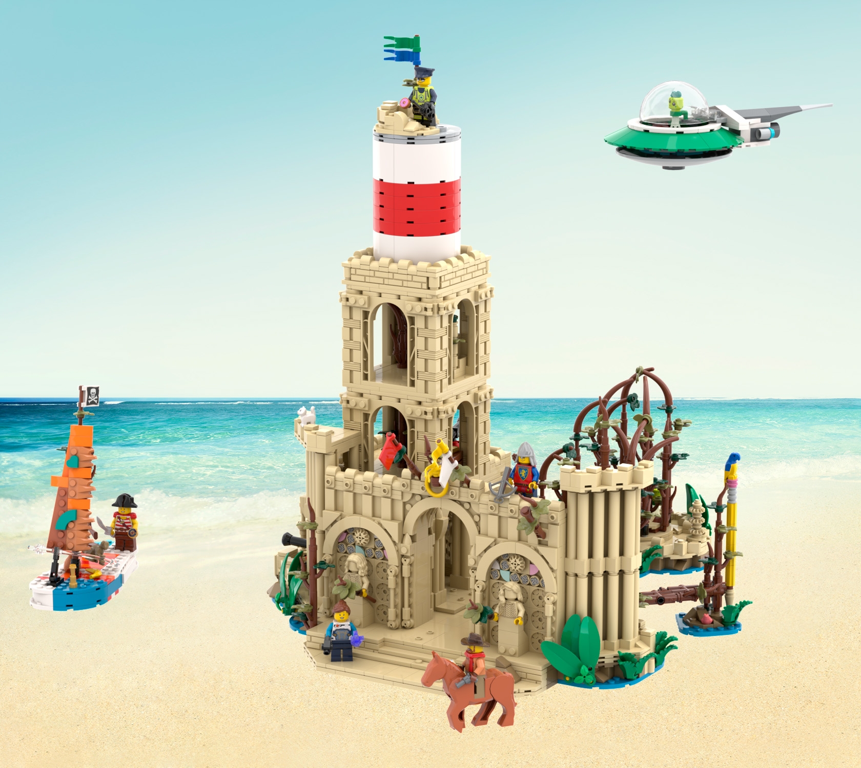 [At the Beach Sandcastle] [BrickLink]