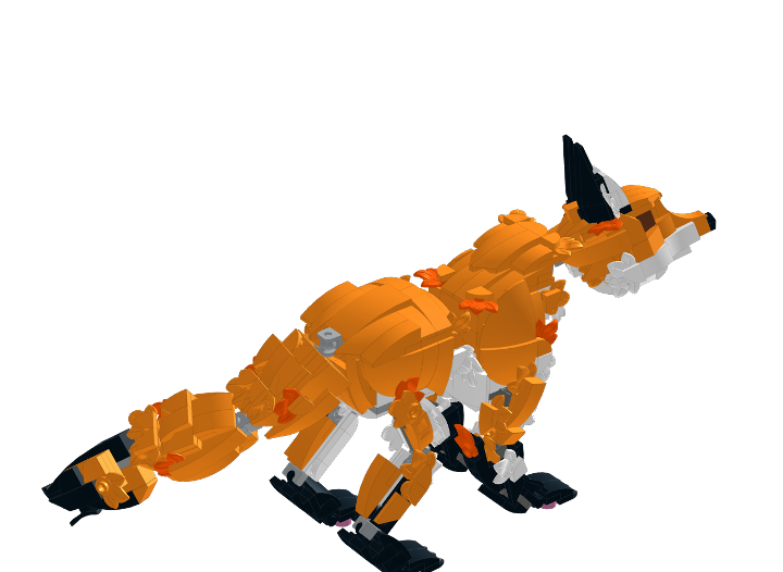 Fox Posable from BrickLink Studio [BrickLink]