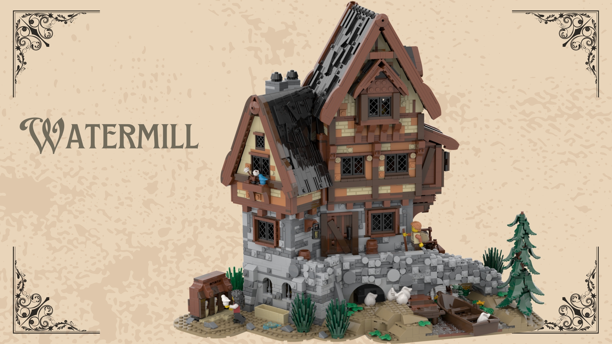 [Medieval Watermill] [BrickLink]