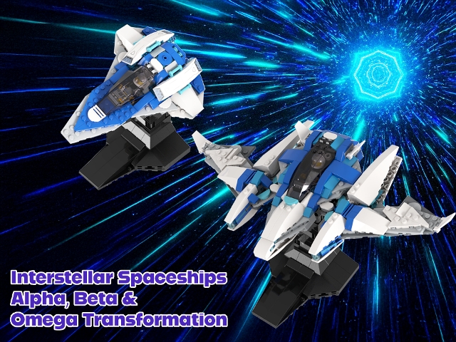 [Interstellar Spaceships Alpha, Beta & Omega Transfromation] [BrickLink]