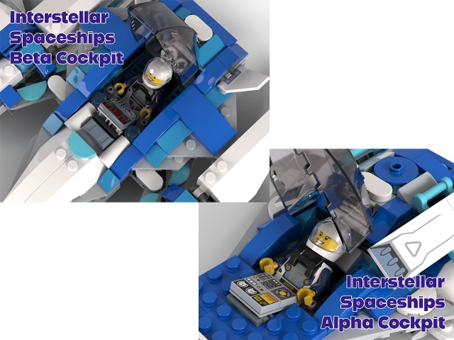 [Interstellar Spaceships Alpha, Beta & Omega Transfromation] [BrickLink]