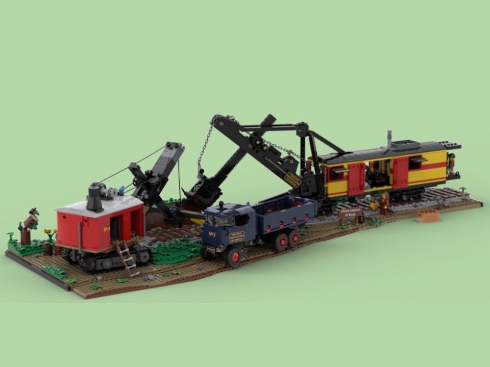 [Steam engines at work!] [BrickLink]