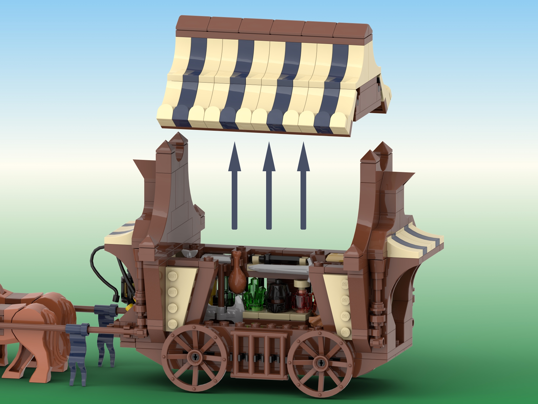 [Traveling Merchant Carriage] [BrickLink]