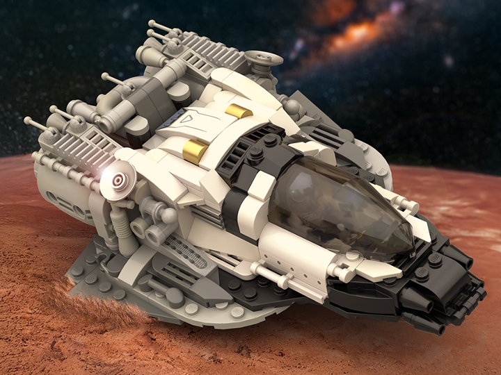 Mars Research Shuttle LM-10 from BrickLink Studio [BrickLink]