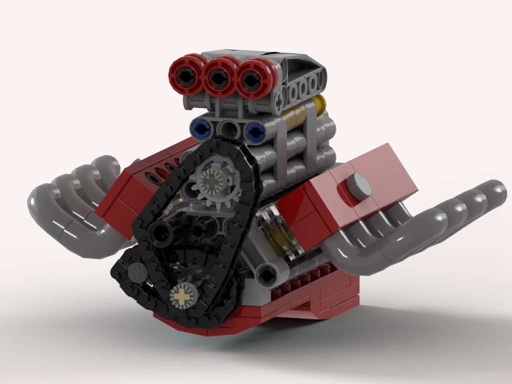 V8 ENGINE from BrickLink Studio [BrickLink]