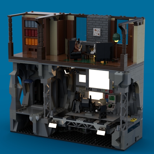 batcave modular: the bat computer from BrickLink Studio [BrickLink]