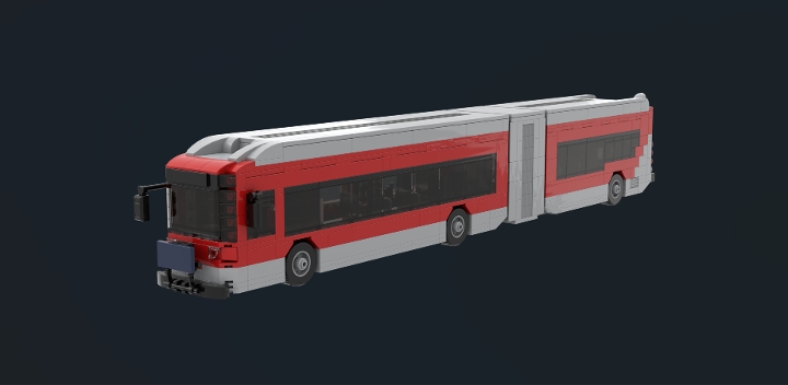 New Flyer XN60- LA Metro Rapid from BrickLink Studio [BrickLink]