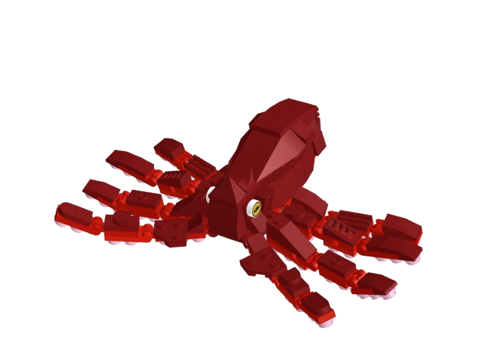 lego octopus from BrickLink Studio [BrickLink]