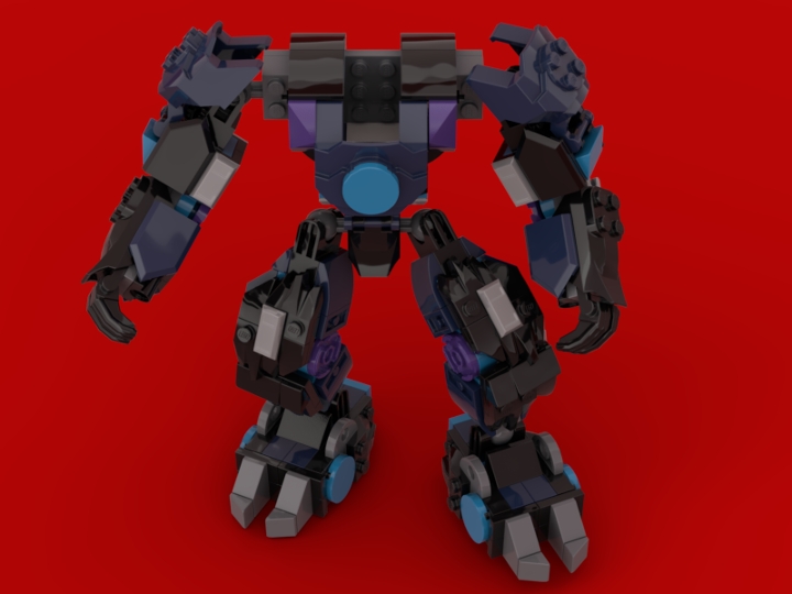 Wolf Mask Shatterspin Mech from BrickLink Studio [BrickLink]
