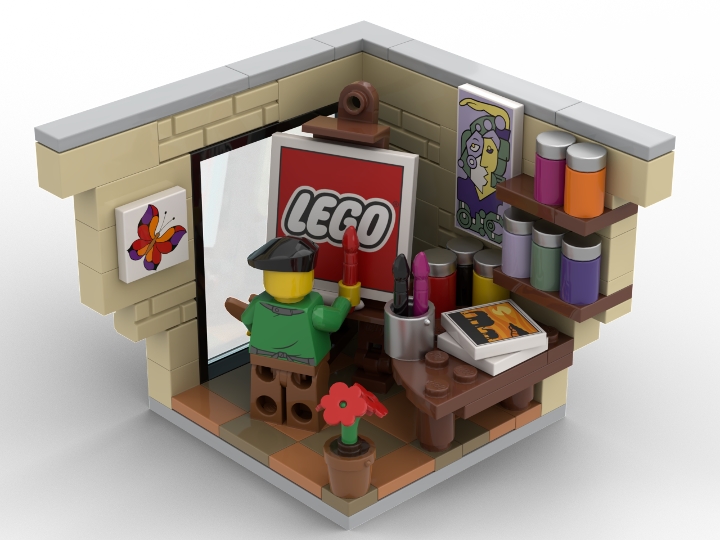 Artist Corner from BrickLink Studio [BrickLink]