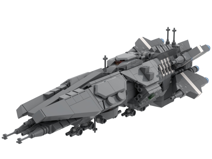UNSC Halberd-Destroyer from BrickLink Studio [BrickLink]
