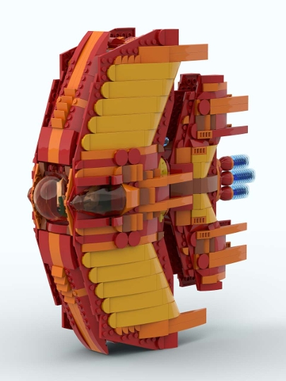 The Red Shreeker from BrickLink Studio [BrickLink]