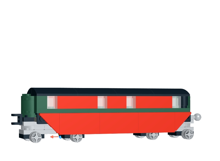 Emerald Express Expansion Sleeper Car from BrickLink Studio [BrickLink]