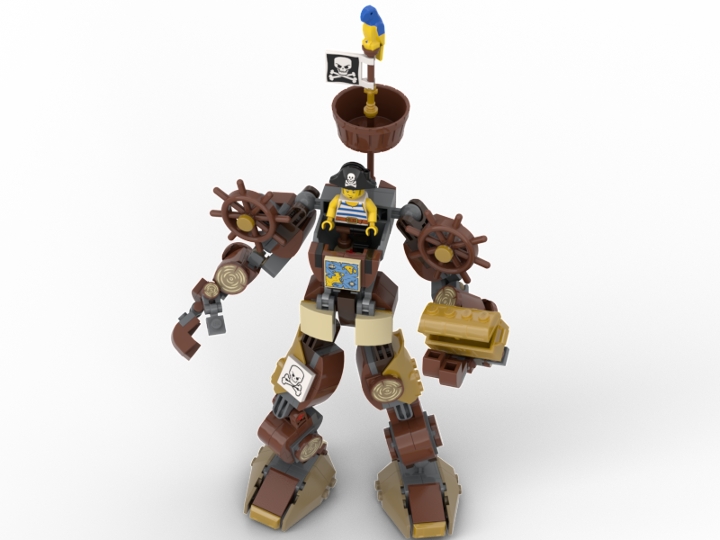 Pirate Ship Mech from BrickLink Studio [BrickLink]