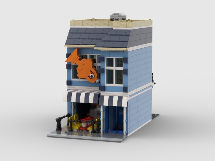 Modular Fish & Chip Shop from BrickLink Studio [BrickLink]