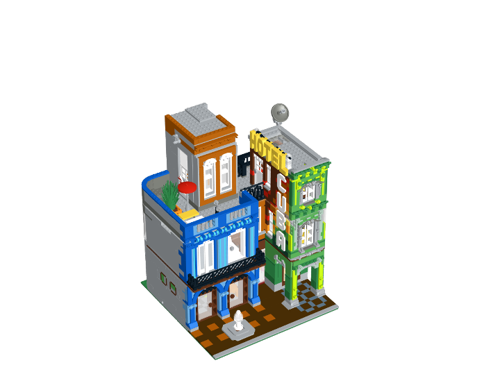 Hotel Cuba from BrickLink Studio [BrickLink]