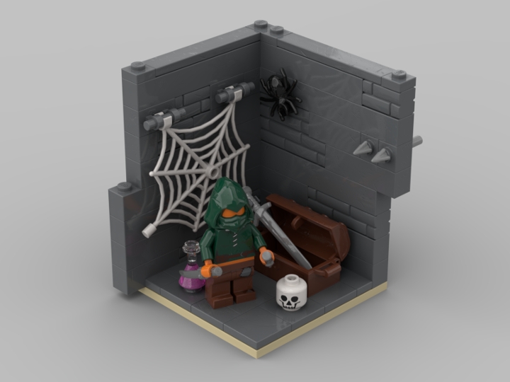 Tiefling Rogue in Dungeon from BrickLink Studio [BrickLink]