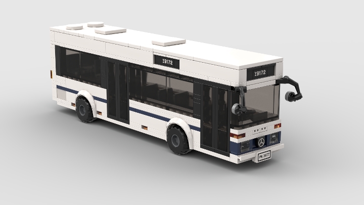 LEGO MOC Mercedes-Benz O405 city bus from BrickLink Studio [BrickLink]