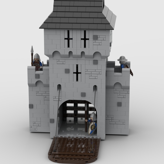 Castle gate from BrickLink Studio [BrickLink]