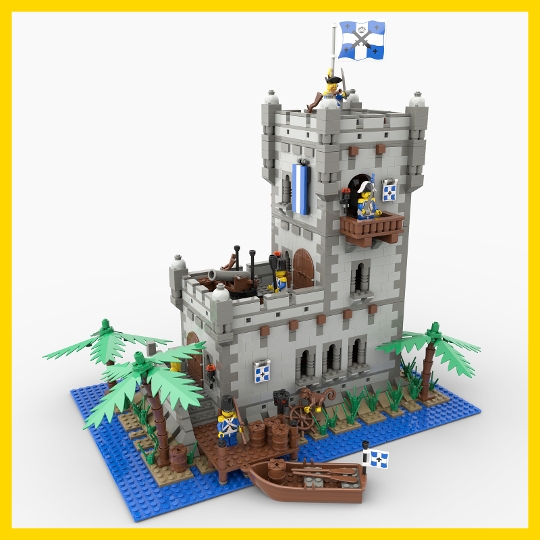Imperial Soldiers' Island Fort from BrickLink Studio [BrickLink]
