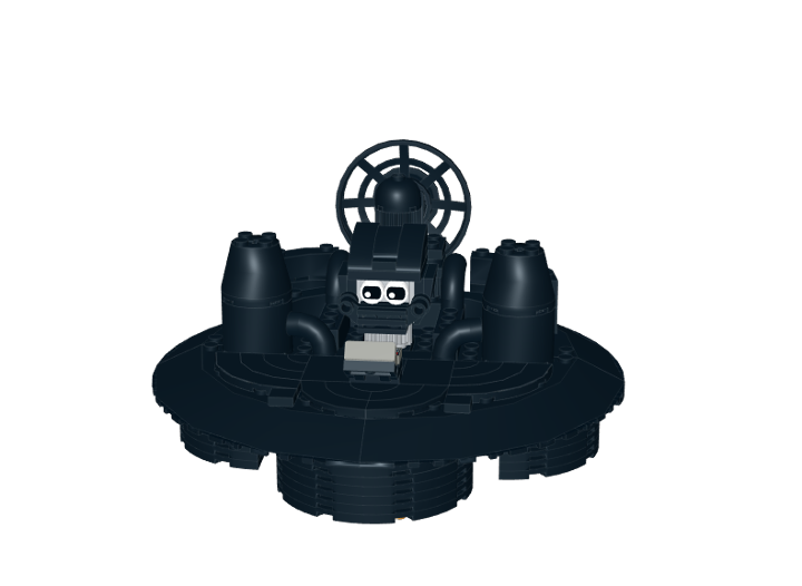 astro mothership (not minifigure scale) from BrickLink Studio [BrickLink]