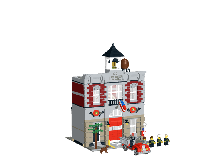 10197 Fire Brigade from BrickLink Studio [BrickLink]