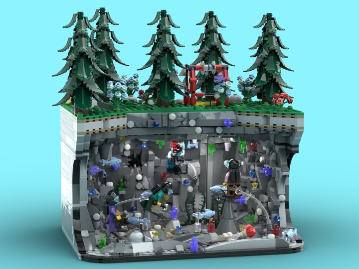 Rainbow Grotto DX from BrickLink Studio [BrickLink]