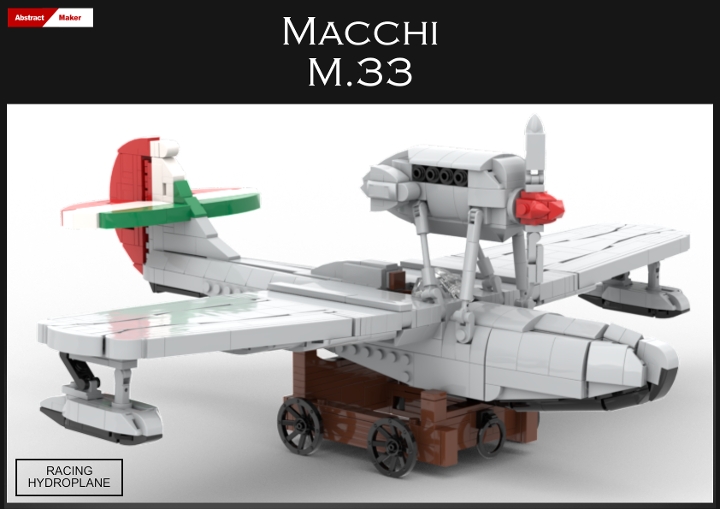 Macchi M.33 (Racing Plane) from BrickLink Studio [BrickLink]
