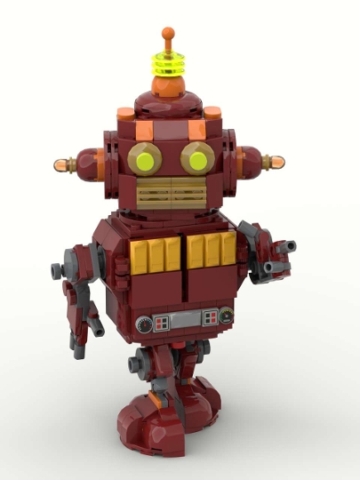 Tobor, the Wind-Up Robot from BrickLink Studio [BrickLink]
