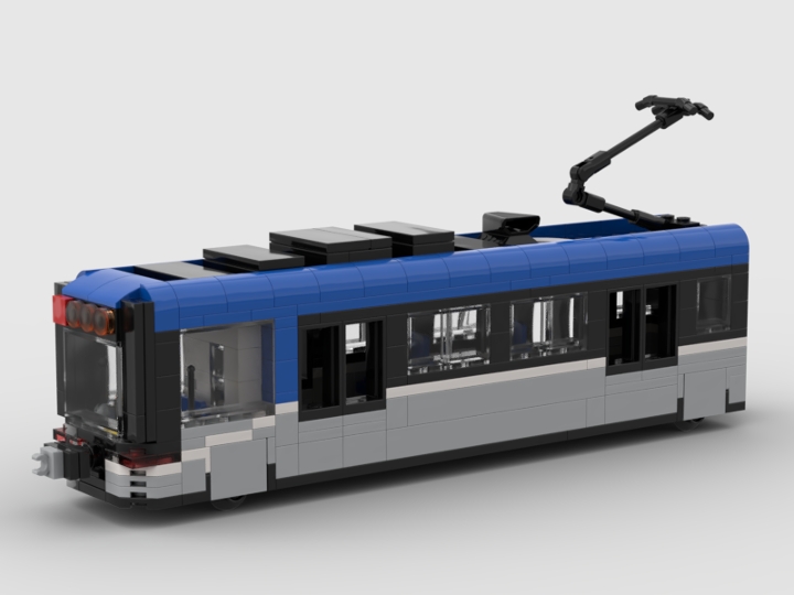 Cleveland RTA new lightrail trains from BrickLink Studio [BrickLink]