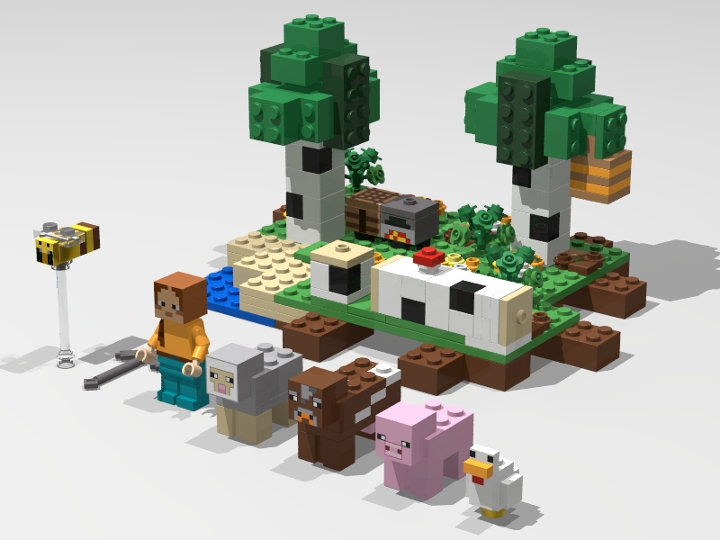 The Birch Forest from BrickLink Studio [BrickLink]