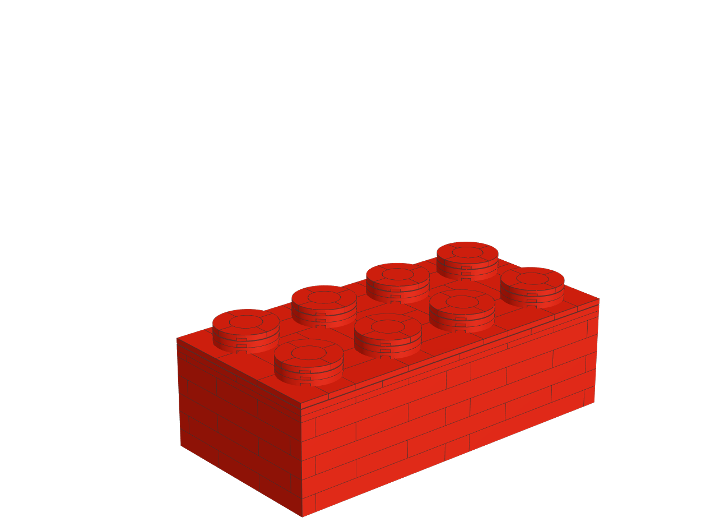 2x4 UPSCALE from BrickLink Studio [BrickLink]