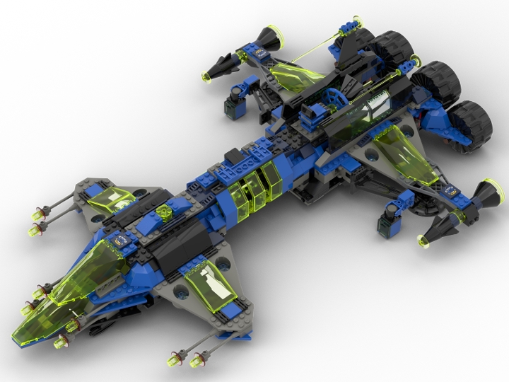 SPC Galactic Cruiser (v1) from BrickLink Studio [BrickLink]