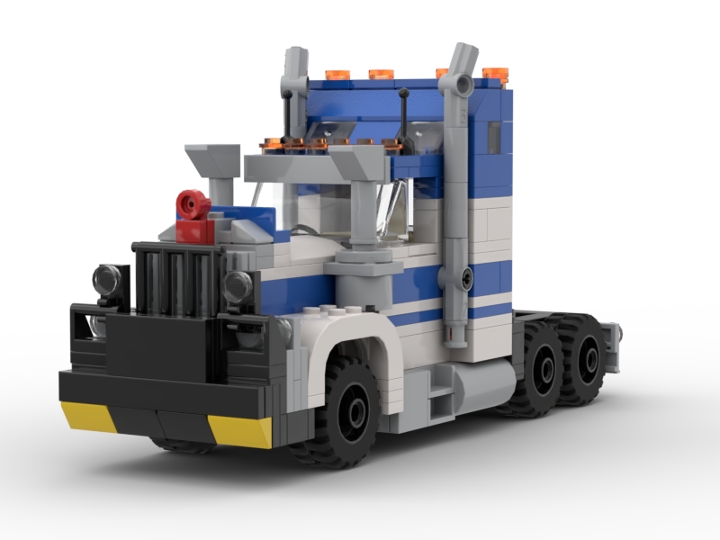 Australian Kenworth T909 blue from BrickLink Studio [BrickLink]
